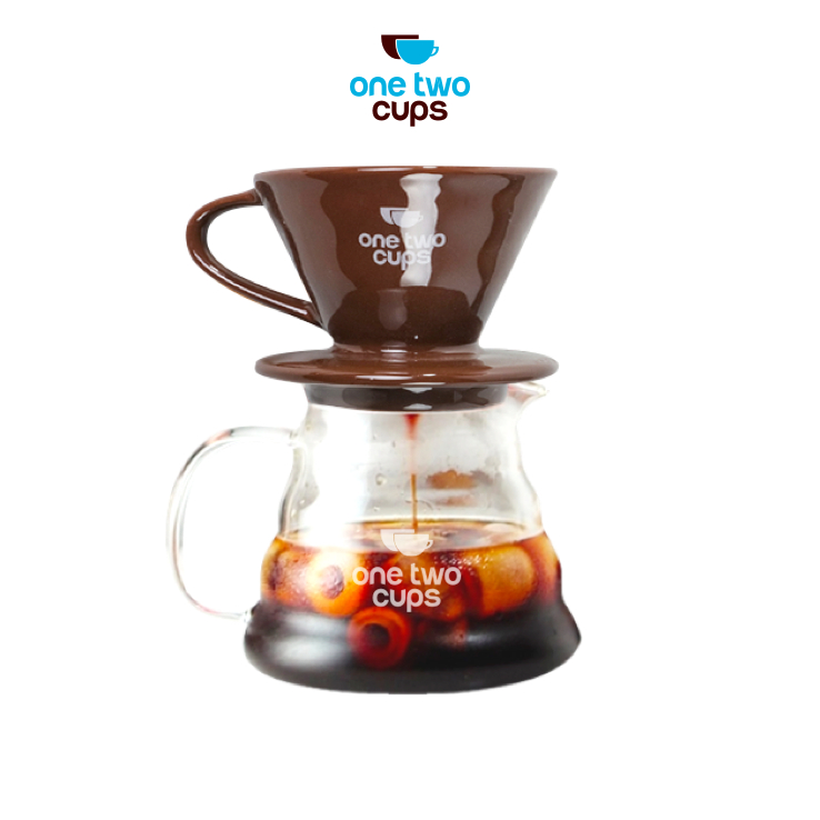 Jual One Two Cups Filter Penyaring Kopi V60 Glass Coffee Filter Dripper ...