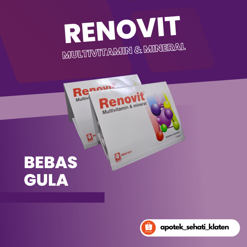Jual Renovit Multivitamin dan Mineral 1 Strip (4 Tablet) | Shopee Indonesia