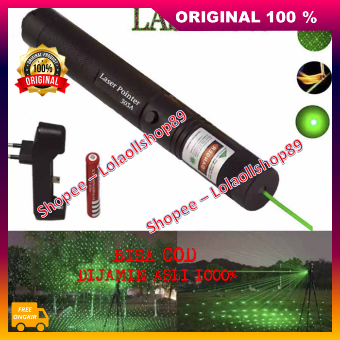 Jual Senter Green Laser Pointer Recharge Laser Hijau Green Laser ...