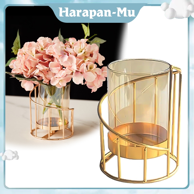 Jual Pot Kaca Vas Tempat Bunga Vas Kaca Hidroponik Vas Dekorasi Meja ...