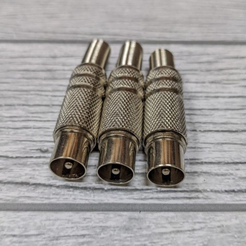 Jual jack TV BESI Cowok Jak Antena Besi Cowo male Colokan TV besi ...