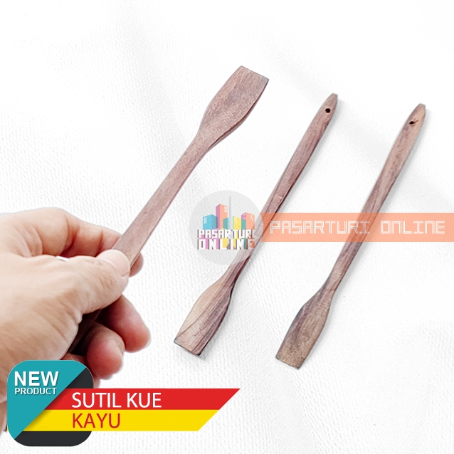Jual SUTIL KUE KAYU / Spatula Kayu Mini / Sotil Kue Bikang | Shopee ...