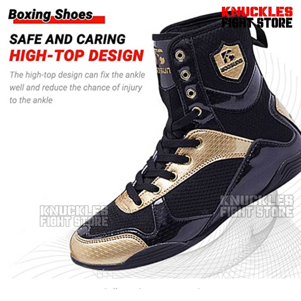 Jual Sepatu Tinju Boxing WSG01 Sepatu Tinju Profesional Boxing Shoes ...
