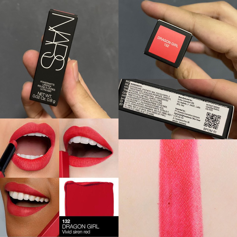 Jual NEW [WITH DEFECT, MINI SIZE 0.8gr]. NARS POWERMATTE LIPSTICK SHADE DRAGON GIRL | Shopee ...