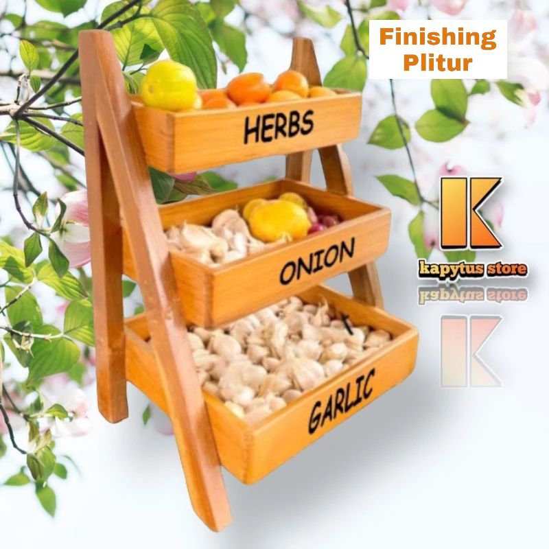 Jual Rak piramida / rak segitiga / Rak Dapur / Rak Bawang / Rak Buah ...