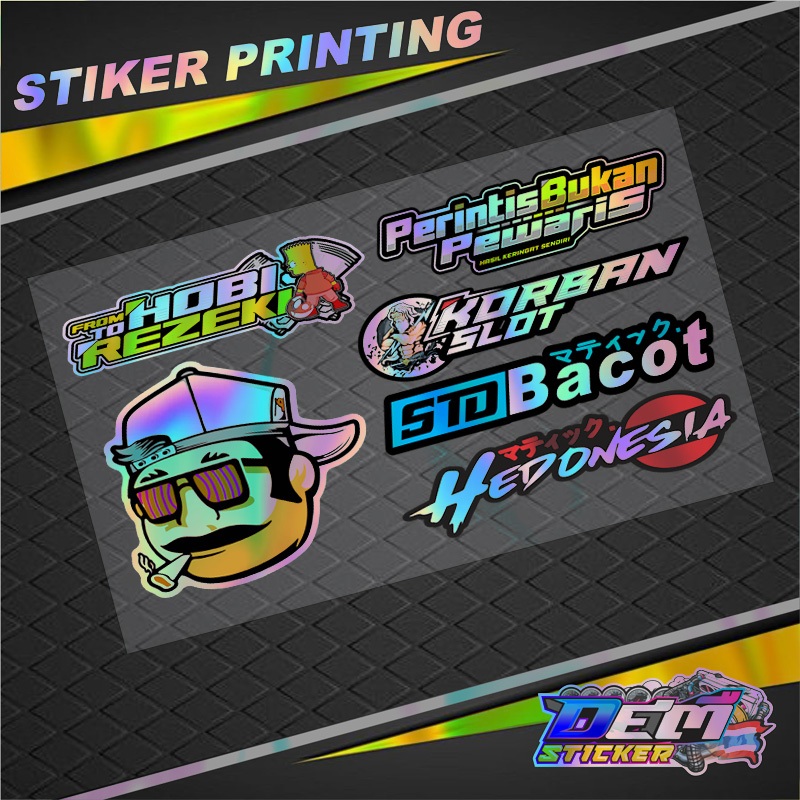 Jual STIKER PACK 1SET ISI 6 STIKER KEREN STIKER VIRAL STIKER GAUL ...