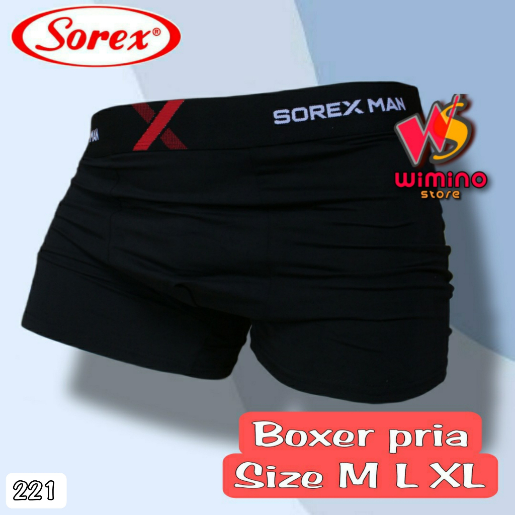 Jual DL221T (3 Pcs) Sorex Man Celana Dalam Boxer Pria Dewasa dan Remaja ...