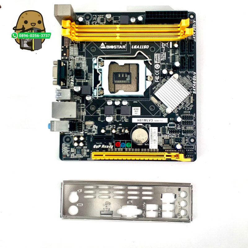 Jual Motherboard Biostar H81 Socket LGA 1150 gen 4 th mini itx | Shopee ...