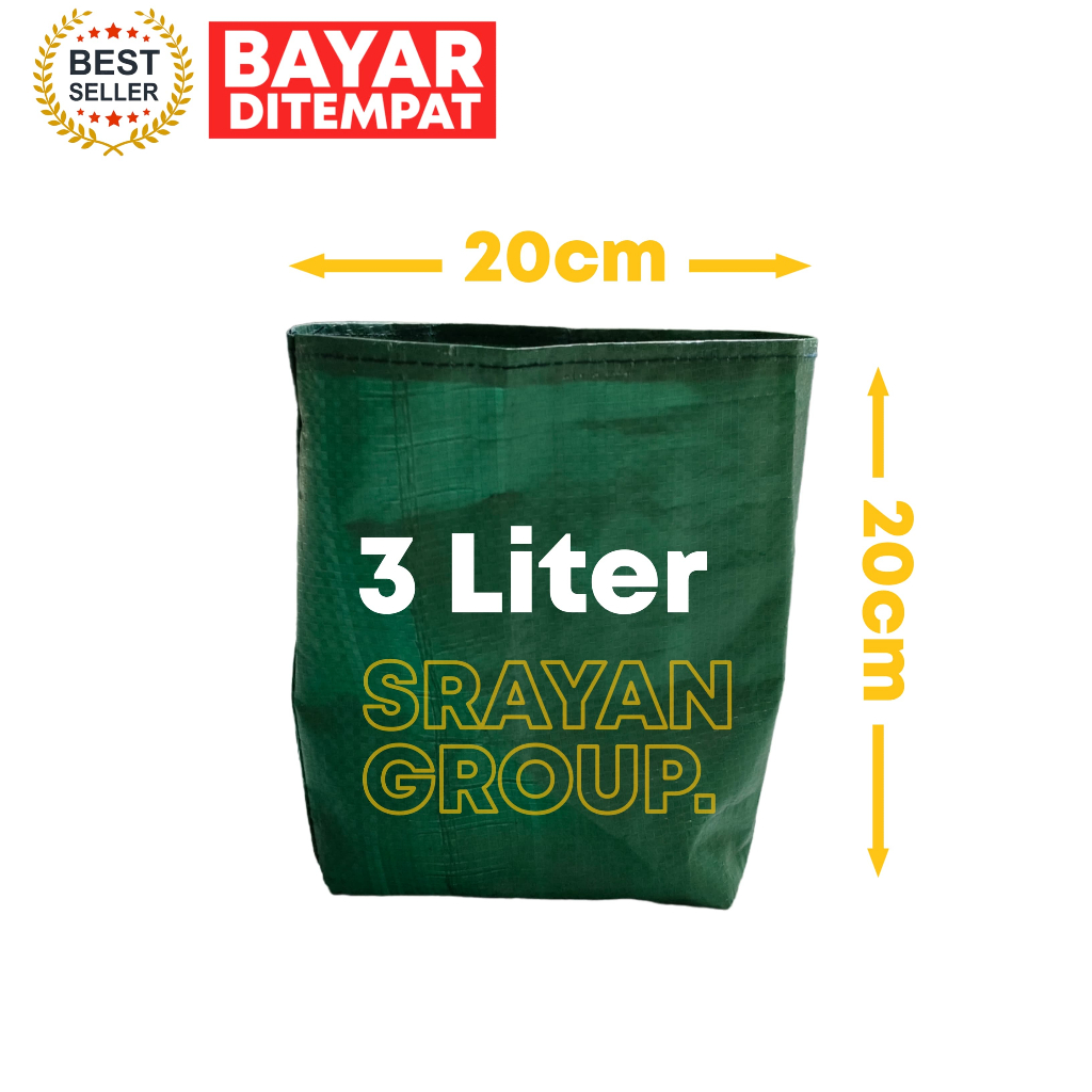Jual Planterbag Hijau 3 Liter Pot Tanaman | Shopee Indonesia