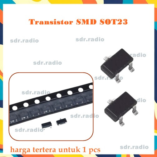 Jual Transistor SMD NPN MMBT3904 BJT 40V 200mA SMD 2N3904 marking 1AM 1 ...