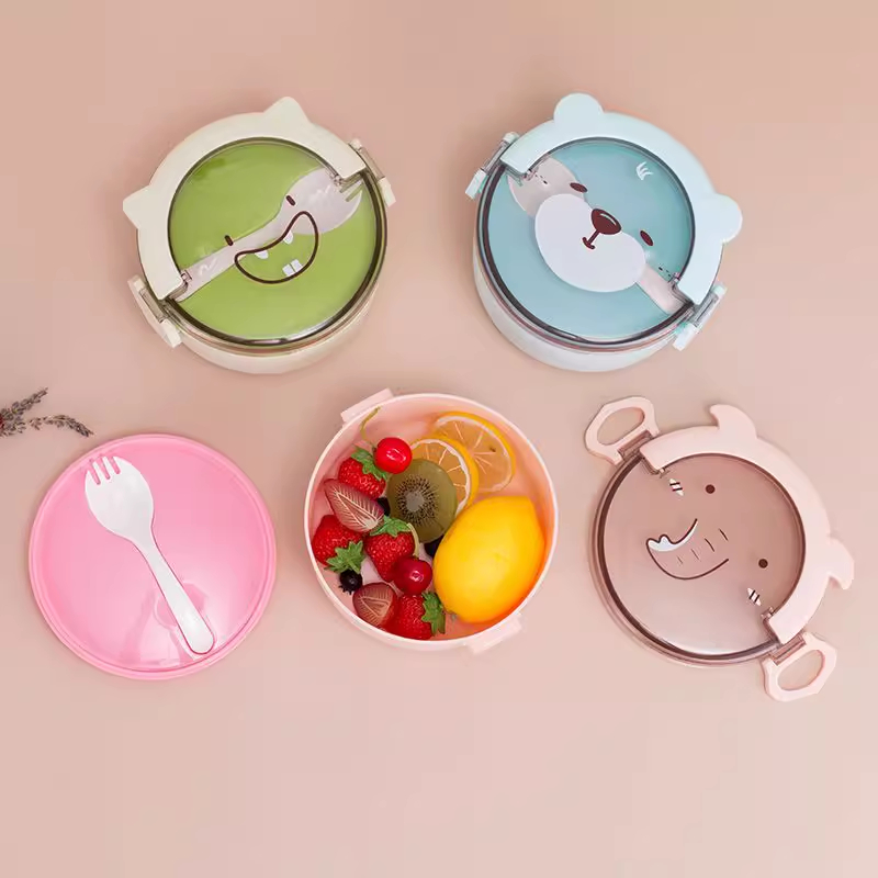 Jual kotak makan/lunch box/Tempat Makan Karakter Anak Motif Lucu Lunch Box Set BPA FREE | Shopee ...