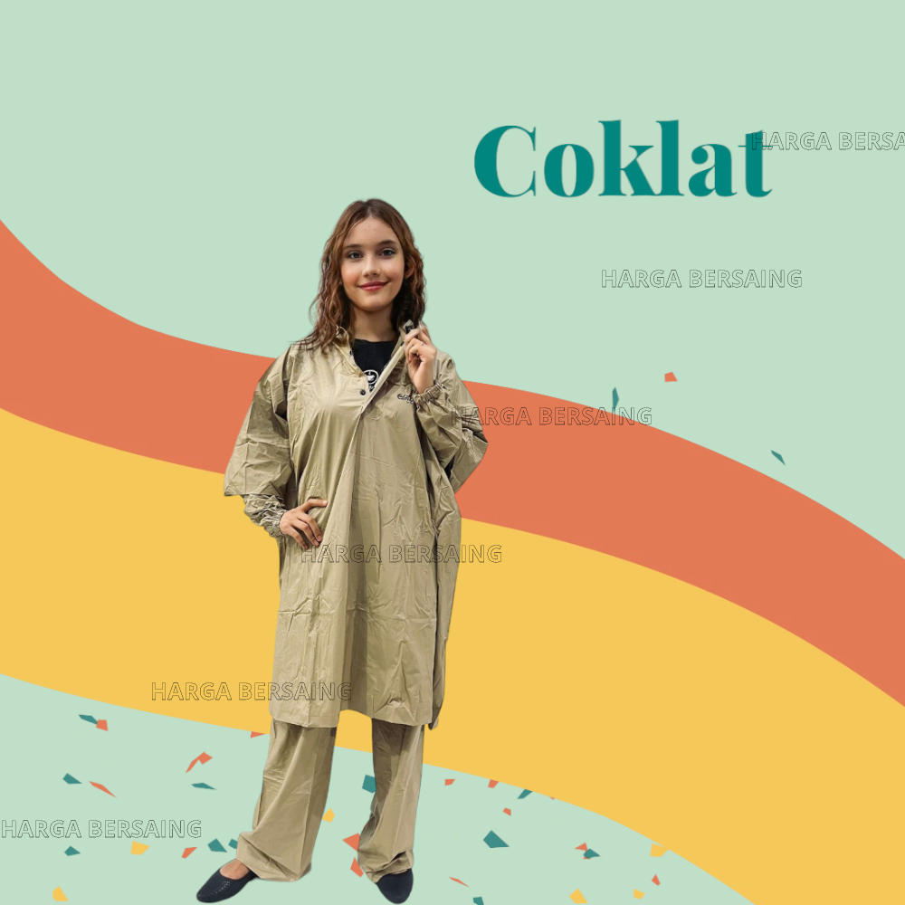 Jual Jas Hujan Ponco Lengan Celana Elmondo Prima 716 Raincoat Mantel Mantol Dewasa Pria Wanita ...