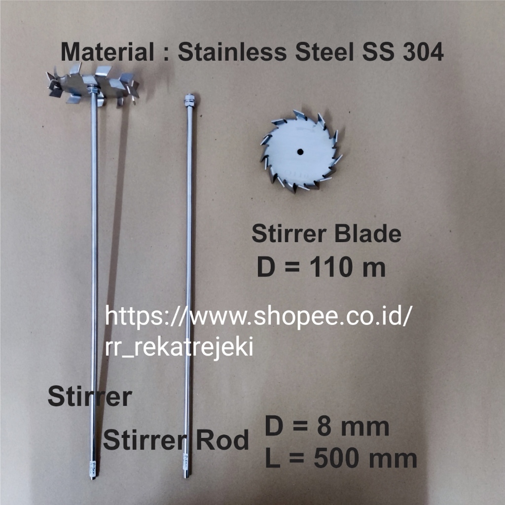 Jual Pengaduk cat stainless - 110 mm x 500 mm x 8 mm | Shopee Indonesia