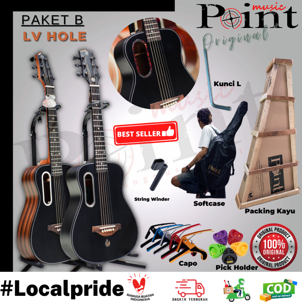 Jual Gitar Junior mini 3/4 akustik dan akustik elektrik Original Point ...