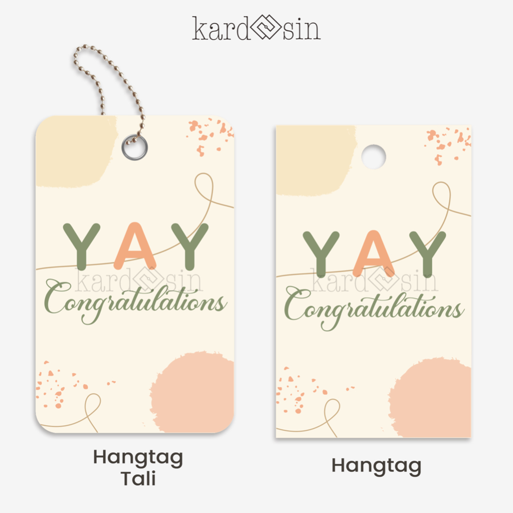 Jual HANGTAG HANG TAG GREETING CARD KARTU UCAPAN PRINTING PRINT STICKER ...
