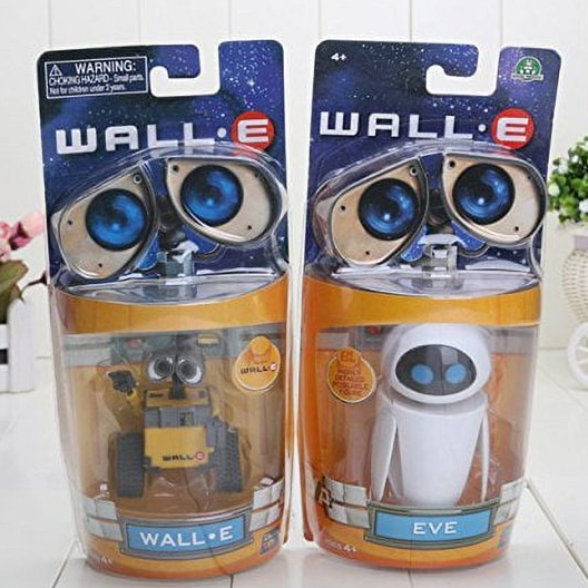 Jual Action Figure Wall-E Robot Wall E & EVE PVC Think way | Shopee ...