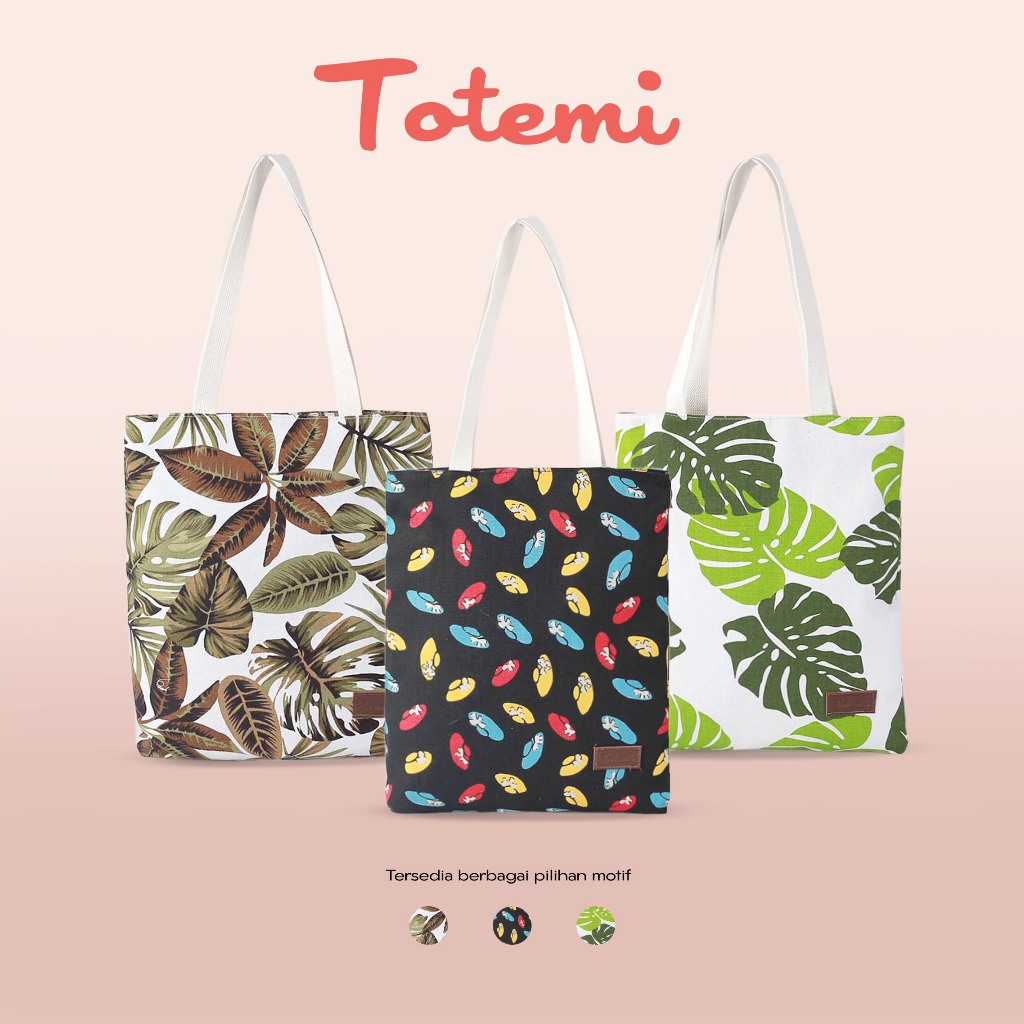 Jual Totemi - Folium Tote Bag | Tas Tote Bag Kanvas Motif Premium | Tas ...