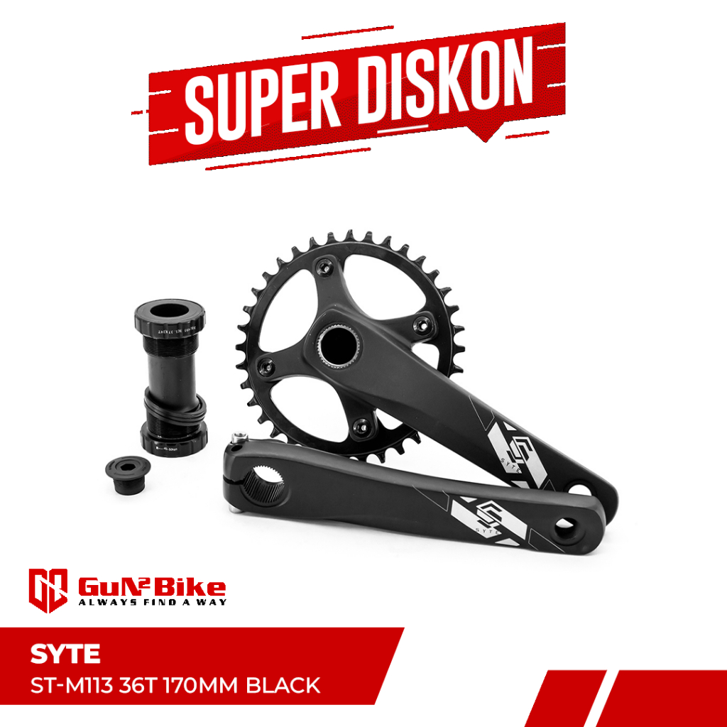 Jual Crank Sepeda MTB PACIFIC Syte ST-M113 170MM Black | Shopee Indonesia