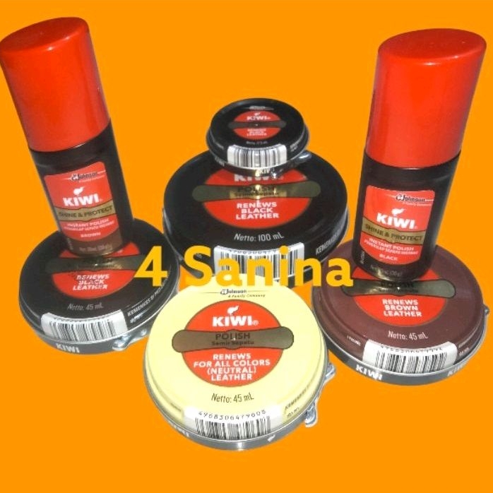 Jual KIWI POLISH SEMIR SEPATU HITAM 17,5 ML,45 ML ,100 ML / KIWI SHINE & PROTEC 30ML. | Shopee ...