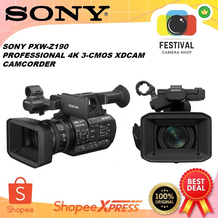 Jual SONY PXW-Z190 PROFESSIONAL 4K 3-CMOS XDCAM CAMCORDER | Shopee ...