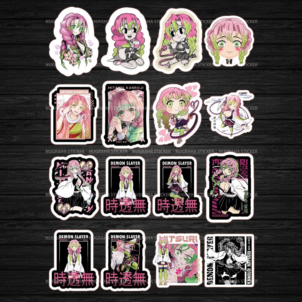 Jual 400 PCS Sticker Mitsuri Kanroji Demon Slayer - Mitsuri Kanroji ...