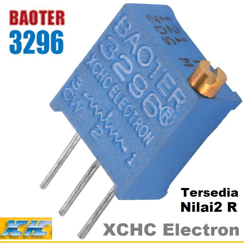 Jual Trimmer Potentiometer 3296W Trimpot Potensio Presisi Multiturn VR ...