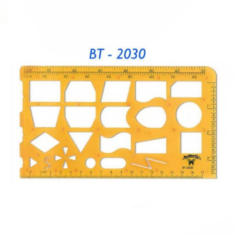 Jual BUTTERFLY BT2020 BT2030 FLOWCHART TEMPLATE RULER PENGGARIS FLOW ...