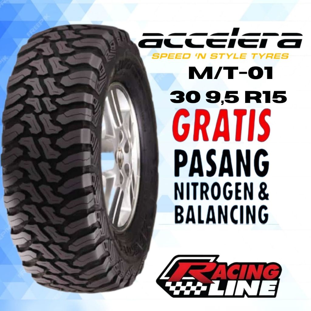 Jual BAN OFFROAD ACCELERA MT-01 30 9,5 R15 cocok untuk panther, jimny ...