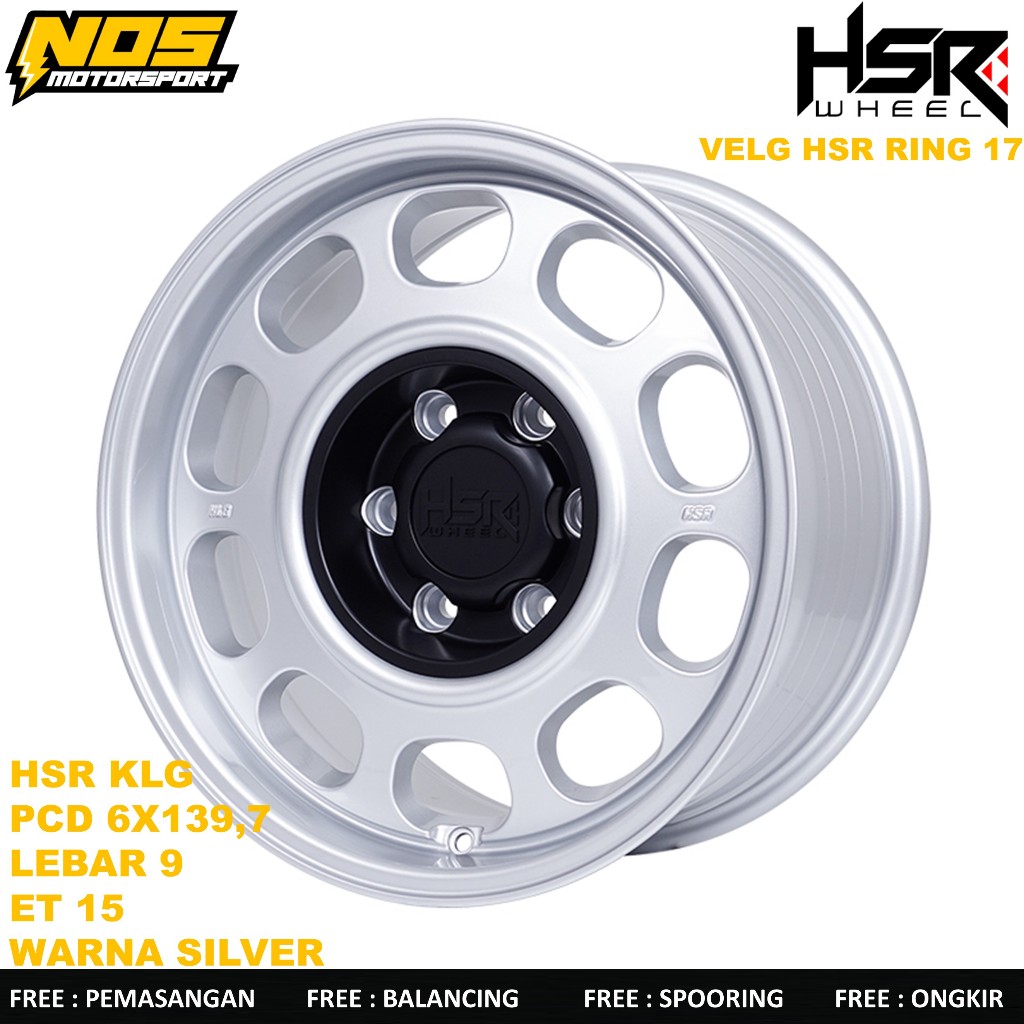 Jual Velg Mobil Ring 17 HSR KLG Lebar 9 ET 15 Untuk Ranger, Fortuner ...