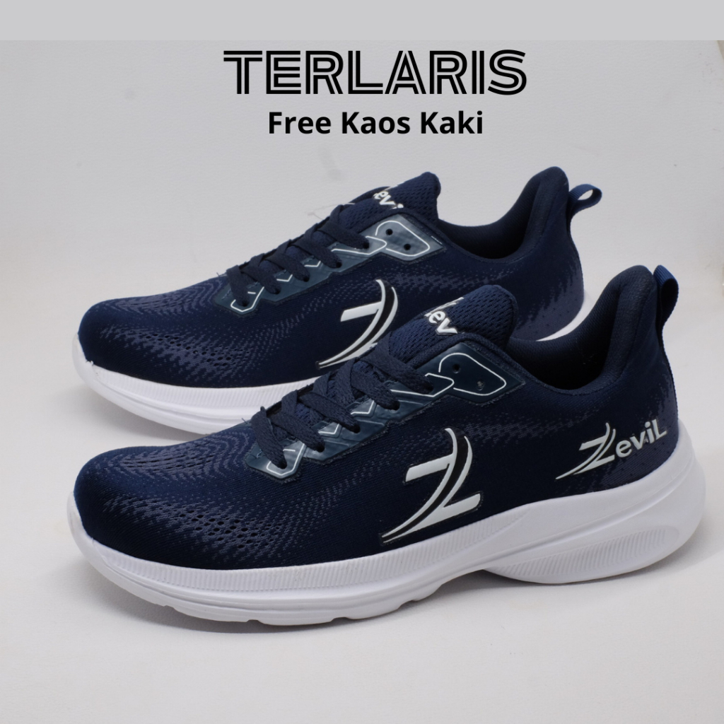 Jual Sepatu Olahraga Pria ZEVIL Sneakers Cowok Sepatu Kest Kekinian Running Shoes Jogging ...