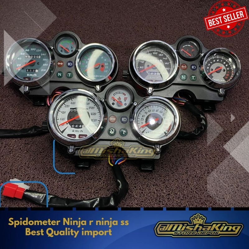 Jual Spidometer ninja r ninja ss layar putih hitam hijau speedometer ...