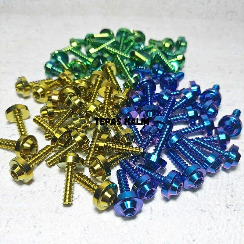 Jual Baut Titanium Baut Body Honda Titanium Motif Bintang 100% Titanium ...