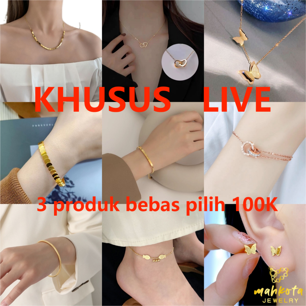 Jual COD Bebas Pilih 3 PCS Titanium Under 100K Semua Produk,KHUSUS LIVE ...