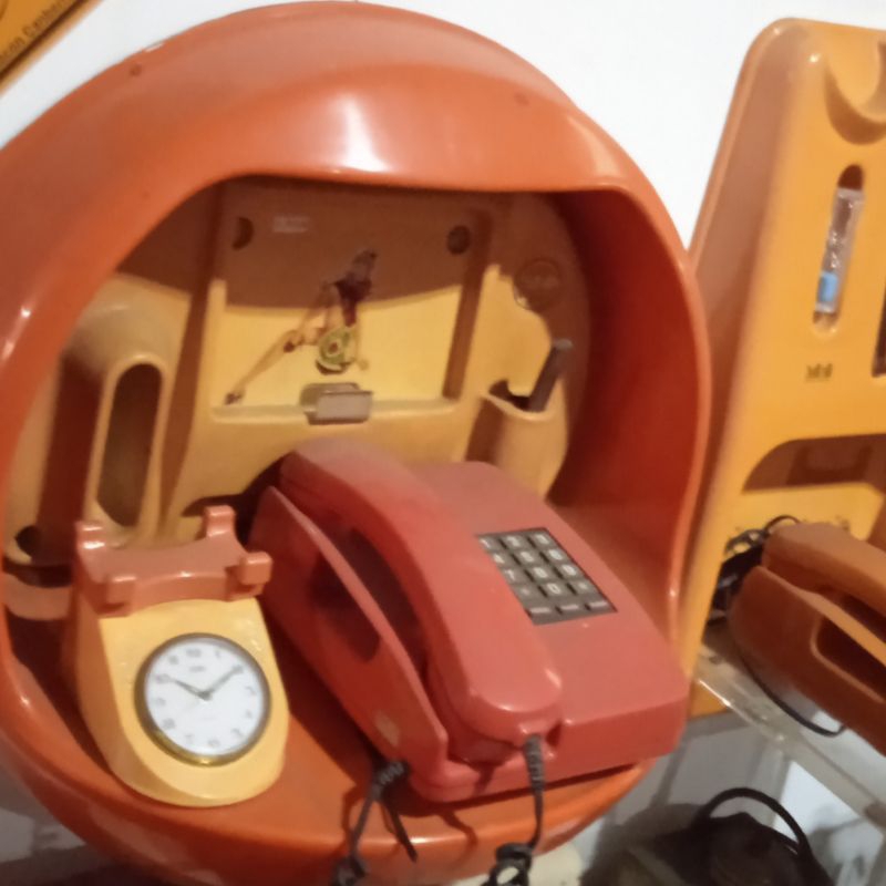 Jual Telepon dinding kapsul jadul vintage retro orange oranye | Shopee ...