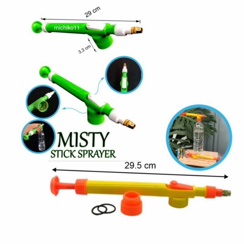Jual Misty stick sprayer / pressure sprayer botol bekas air mineral ...