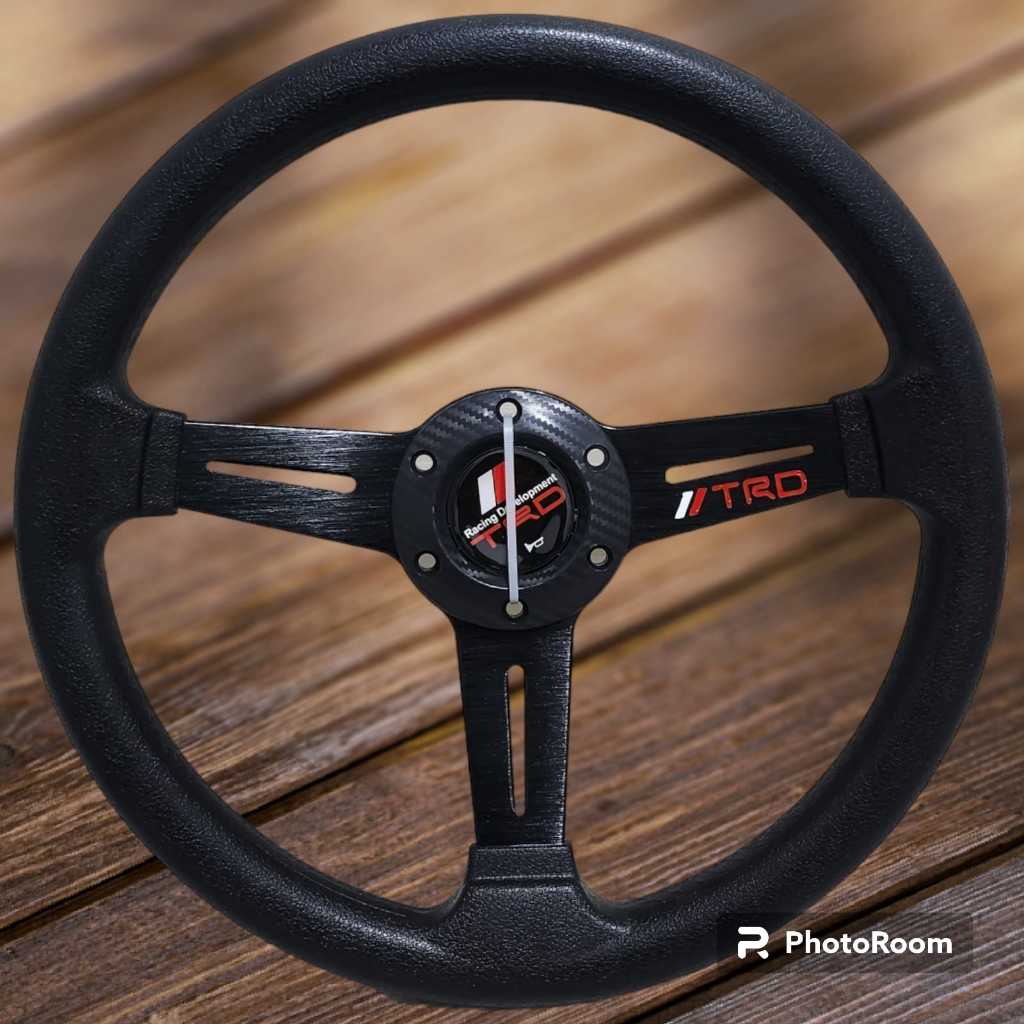 Jual Stir Racing Mobil 13 Inch Hitam Carbon TRD Import | Shopee Indonesia