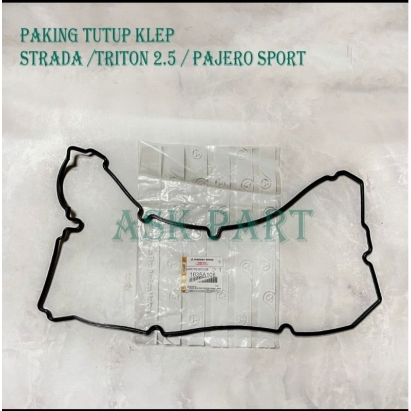 Jual PAKING PACKING GASKET KARET TUTUP KLEP DEKSEL COVER MITSUBISHI STRADA L200 TRITON 2500cc 2. ...