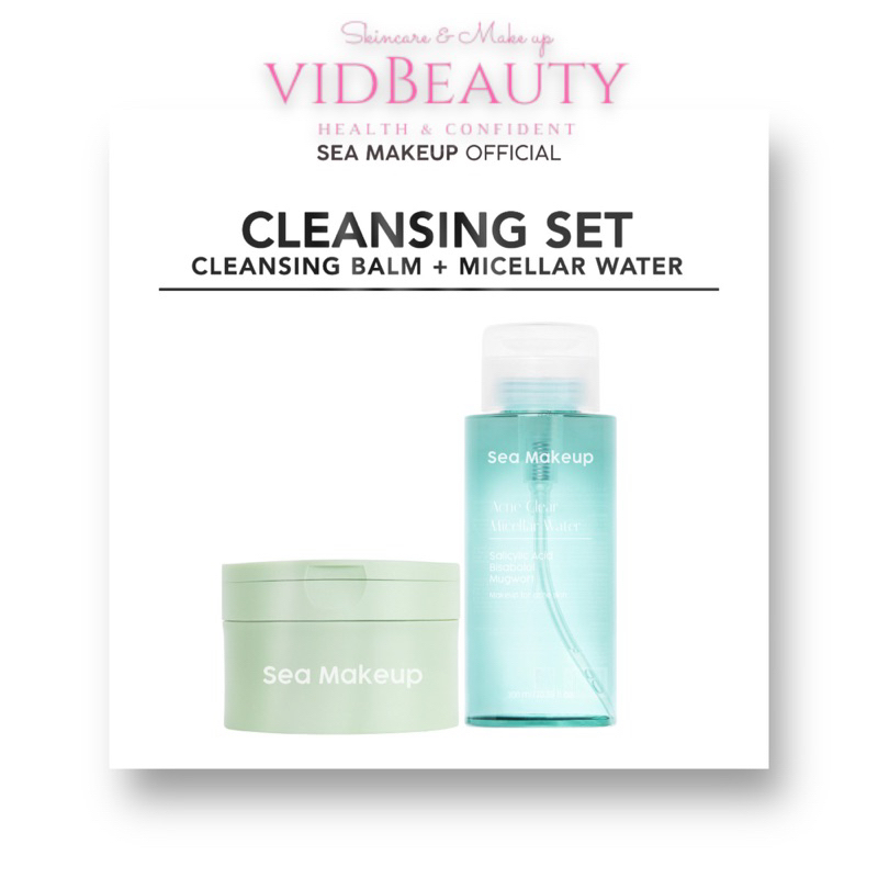 Jual Sea Makeup Bundle 2 in 1 Acne Butter Cleansing Balm + Acne Clear ...