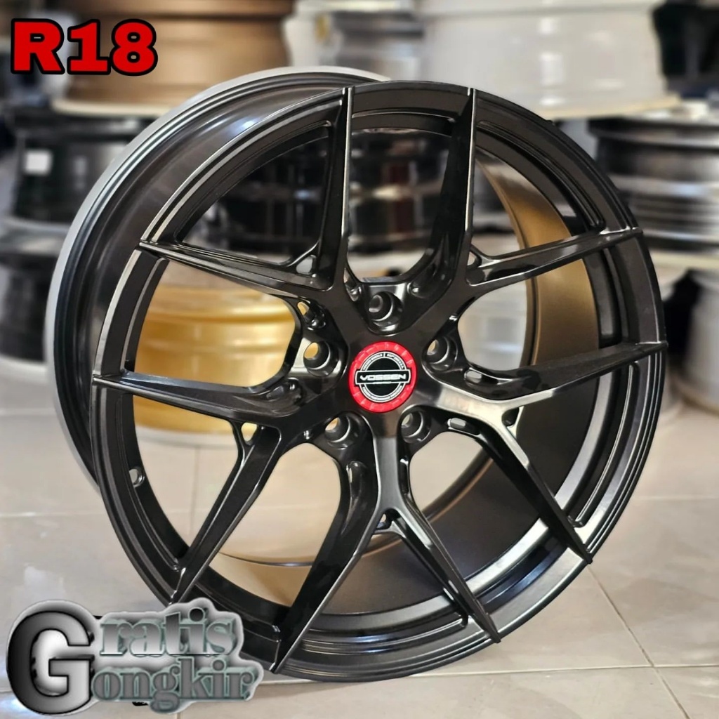 Jual velg racing Vossen ring 18 pcd 5x114,3 velg mobil xpander innova hrv terios civic rush dll ...