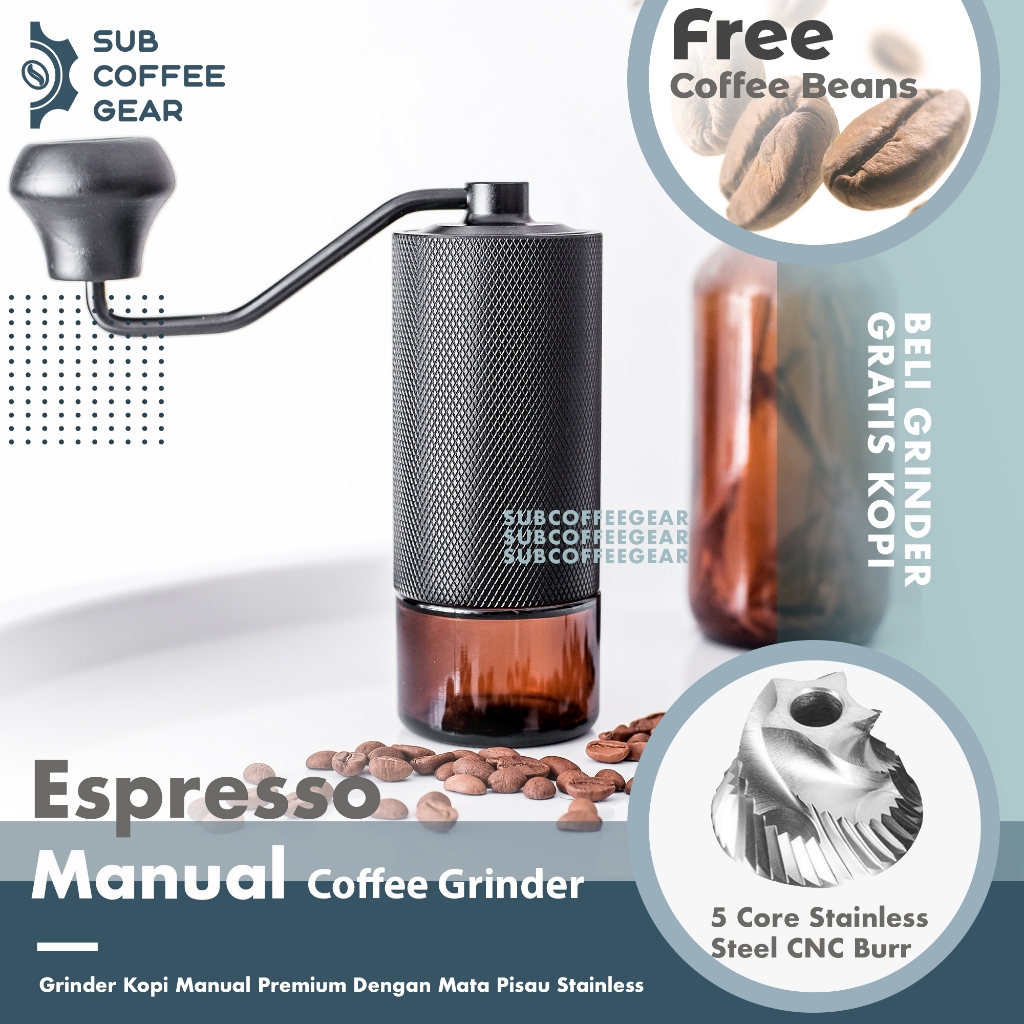 Jual GRINDER KOPI ESPRESSO MANUAL COFFEE GRINDER JS-20 HAND GRINDER ...