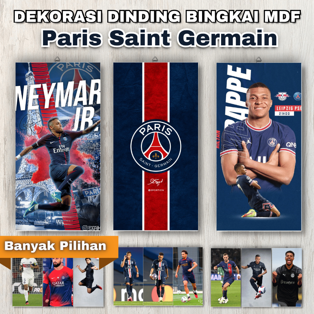 Jual Dekorasi dinding PSG Paris S.G Club bola Hiasan Dinding tema Club ...