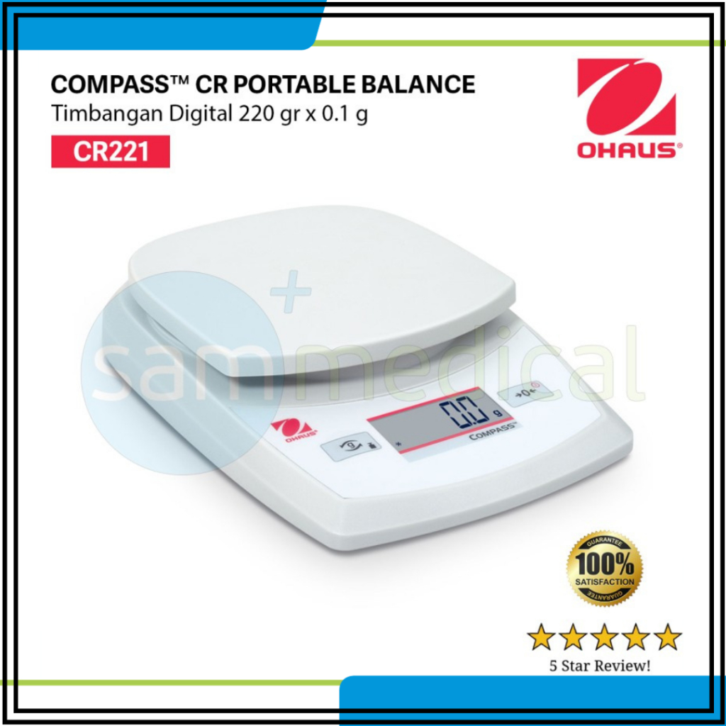 Jual OHAUS Timbangan Lab Digital Portable Electronic Scales (220gr x 0 ...