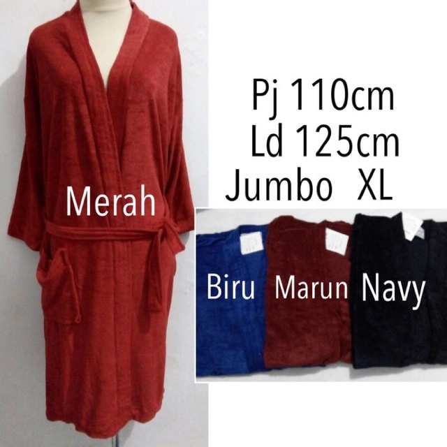 Jual RULIF Kimono handuk polos/Handuk mandi/Piyama Kimono mandi Dewasa ...