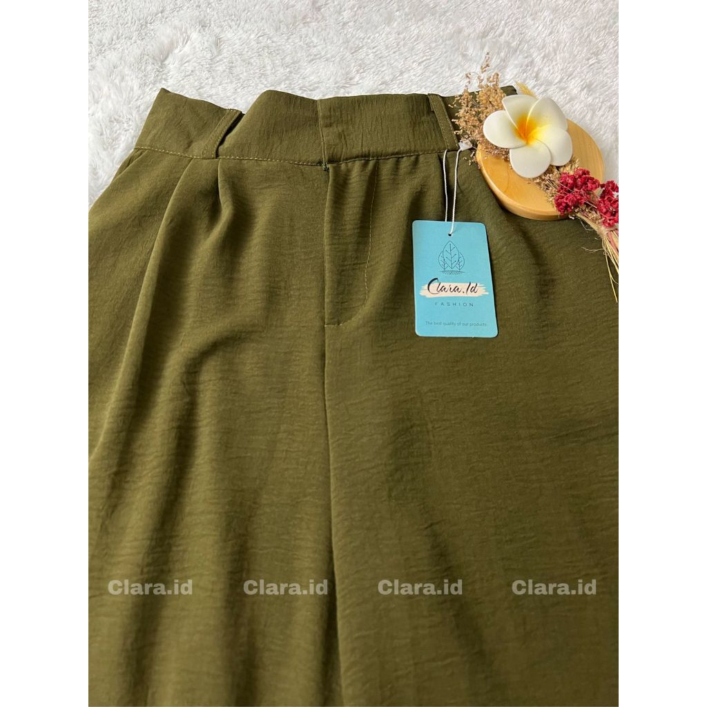 Jual celana kulot crinkle highwaist | kulot wanita premium | kulot ...