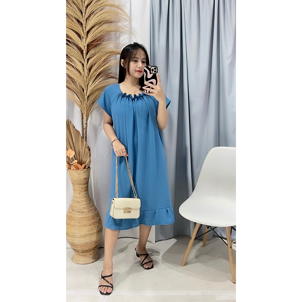 Jual RX FASHION - DASTER DRESS FUJI CRINCLE L - XXL / DASTER MIDI ZARA ...