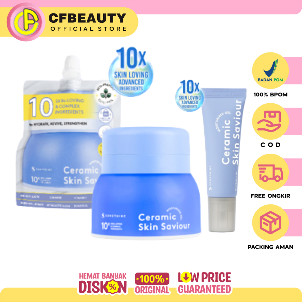 Jual SOMETHINC Ceramic Skin Saviour Moisturizer Gel 25ml, Moisturizer ...