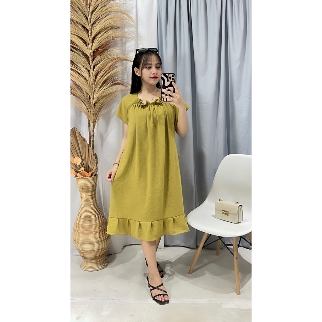 Jual RX FASHION - DASTER DRESS FUJI CRINCLE L - XXL / DASTER MIDI ZARA ...