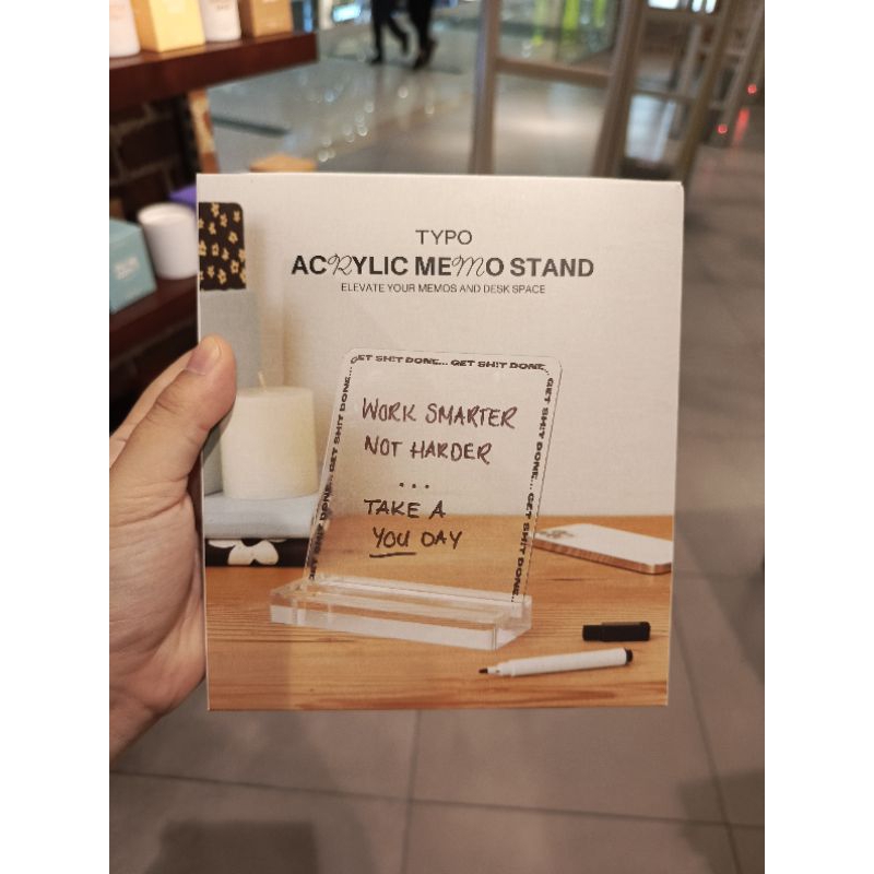 Jual Typo Acrylic Memo Stand Catatan Reminder Akrilik Aesthetic Vintage ...