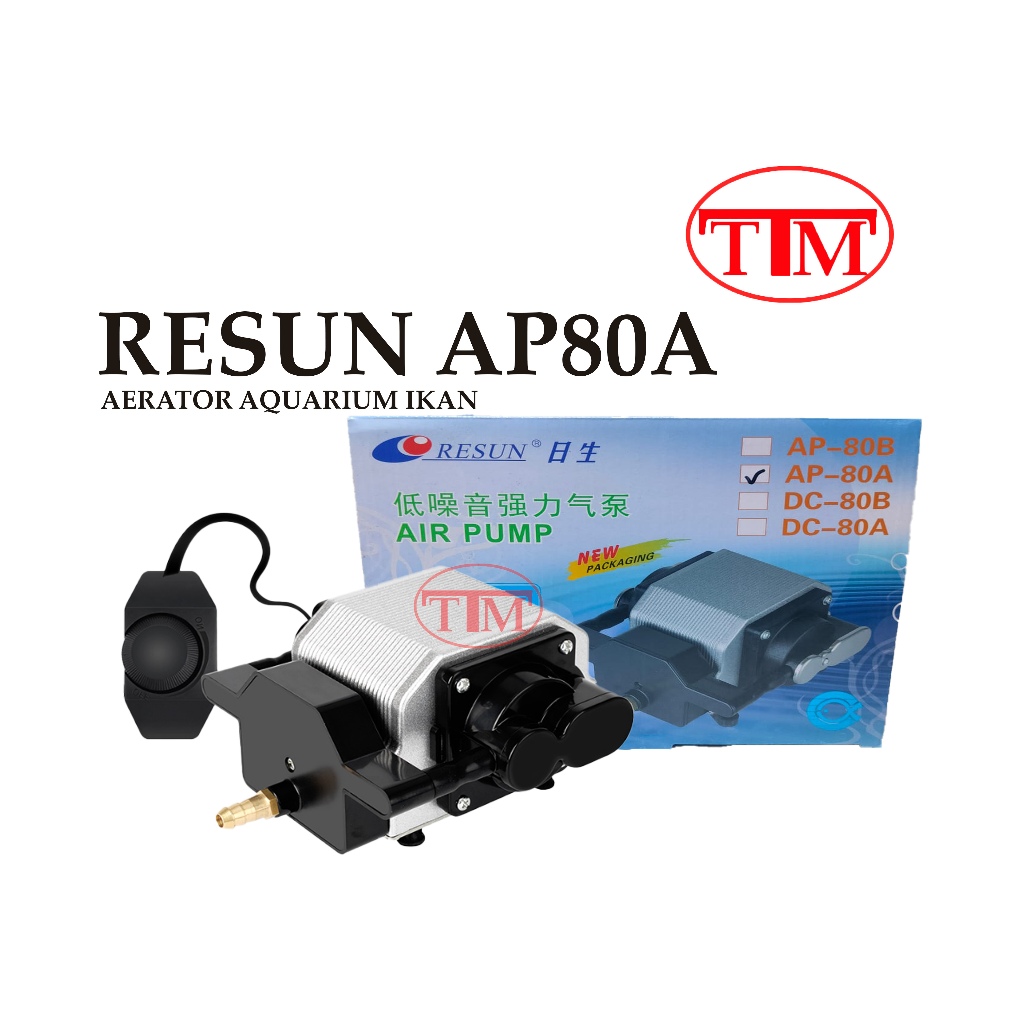 Jual AERATOR RESUN AP 80A POMPA UDARA DENGAN AIR FLOW CONTROL AQUARIUM IKAN | Shopee Indonesia