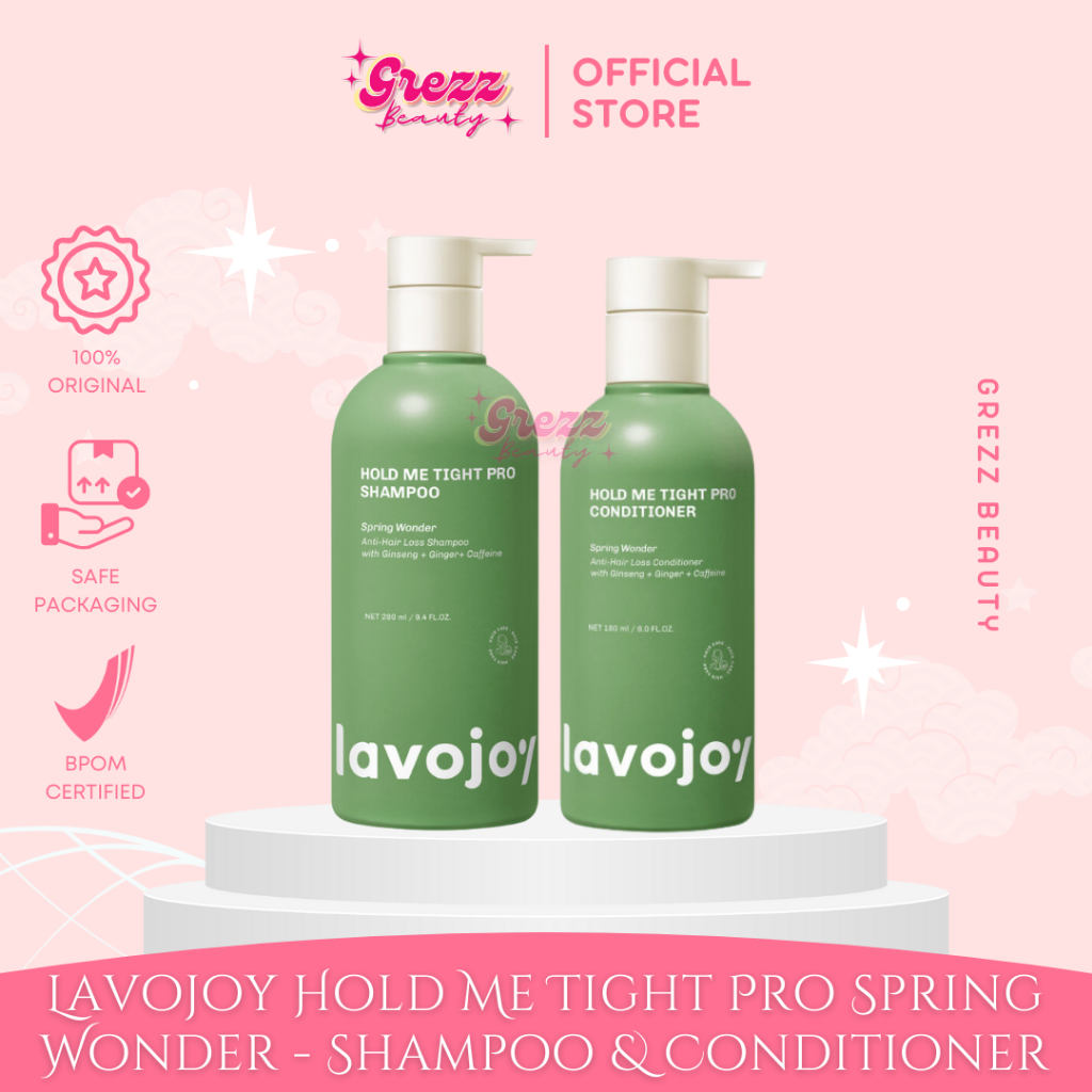 Jual LVJ lavojoy Hold Me Tight Pro Shampoo & Conditioner Spring Wonder ...